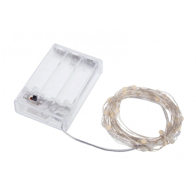 Instalatie 50 microleduri lumina rece 5.20 m - eMAG.ro