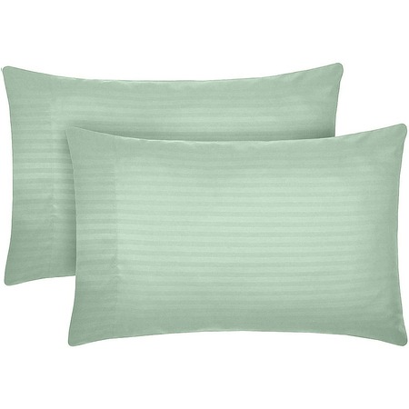 Set 2 huse perna din damasc, densitate 130 g/mp, Vernil, 40/40cm - eMAG.ro