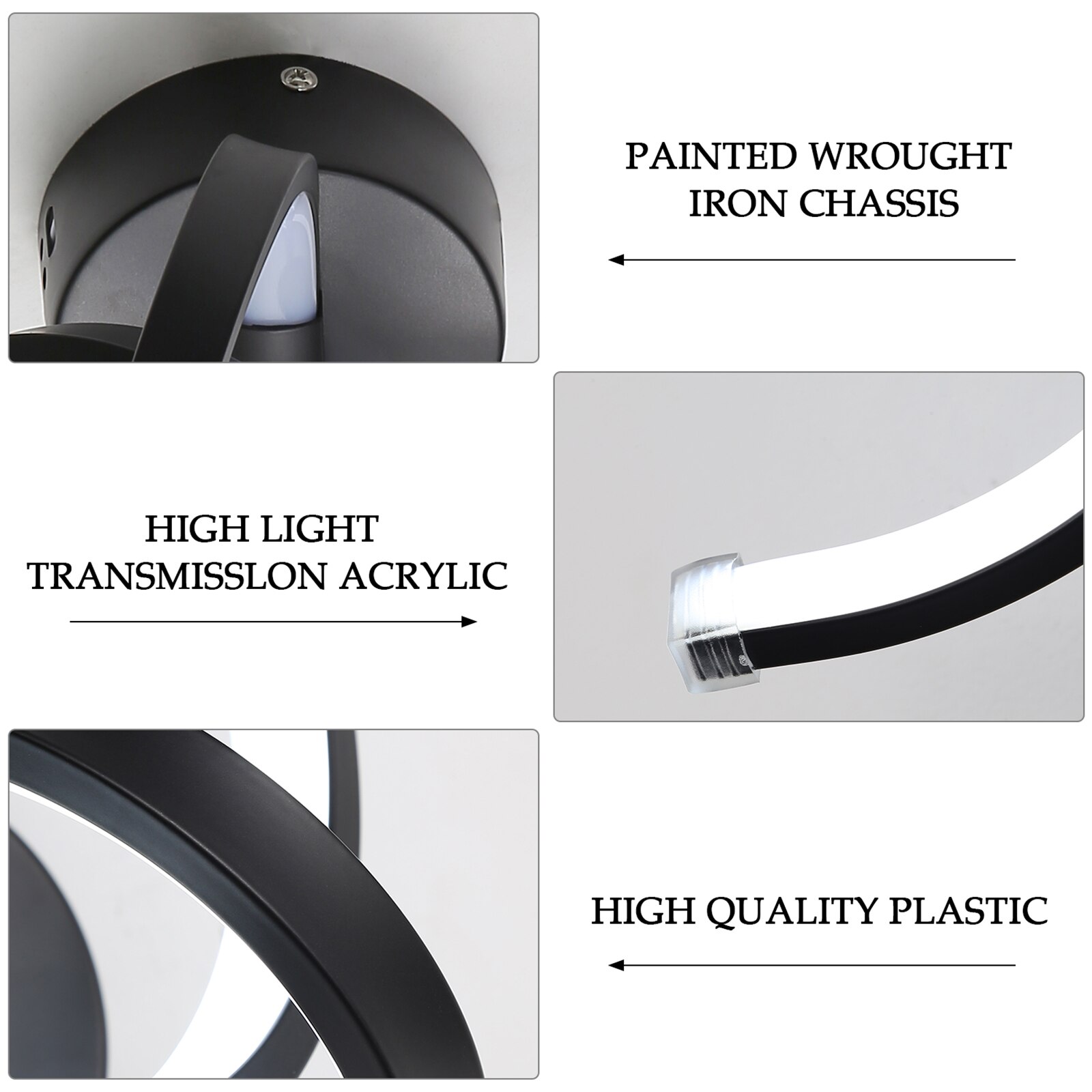 Aplica Moderna Simpla Cu LED, Toolight, 19W, 220V, Acrilic, Design ...