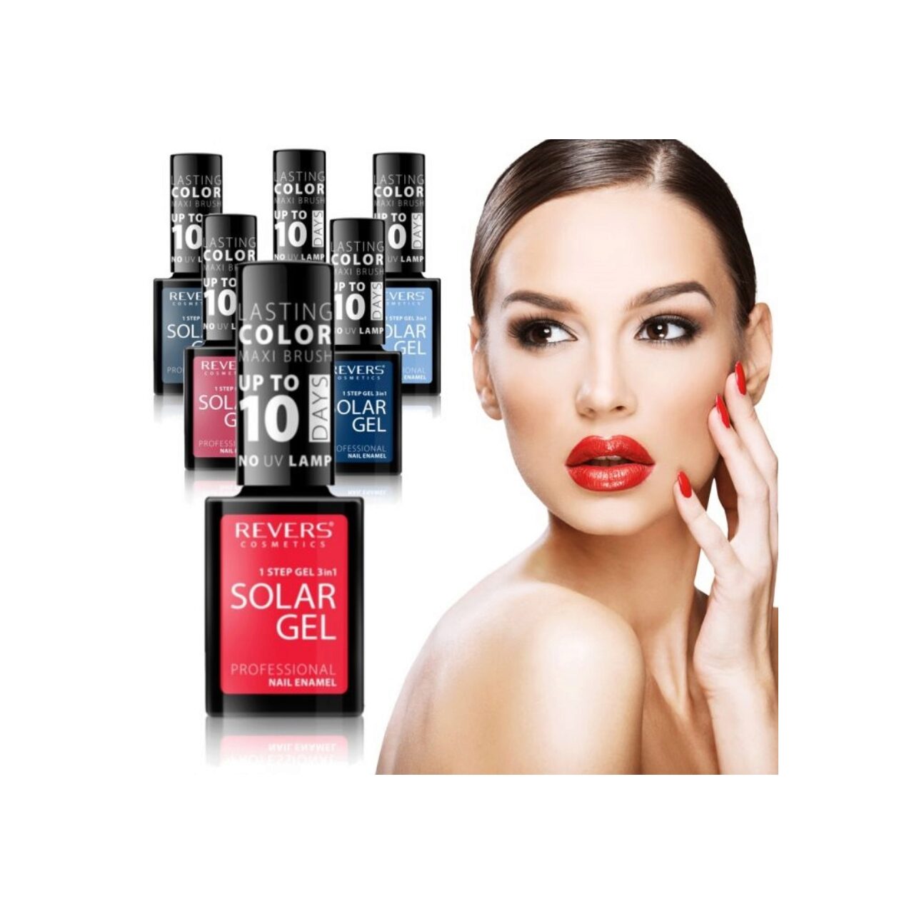 Set 24 bucati Lac de unghii Solar Gel, Revers, 12 ml, nr 01-24 - eMAG.ro