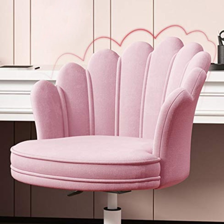 Scaun de birou, modern, din catifea, elegant, ergonomic, rotativ ...