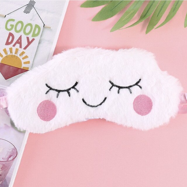 Masca pentru dormit sau calatorie, cu gel detasabil, Pufo Norisorul ...