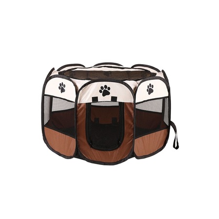 Tarc pentru animale de companie, maro, 91x91x58 cm, DARO® - eMAG.ro