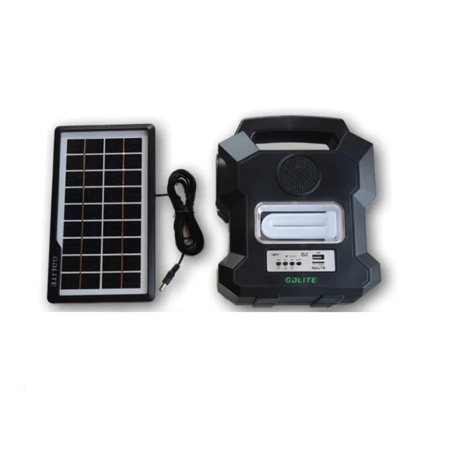 Kit Panou solar fotovoltaic, 4 becuri, Bluetooth, radio, mp3, incarcare ...