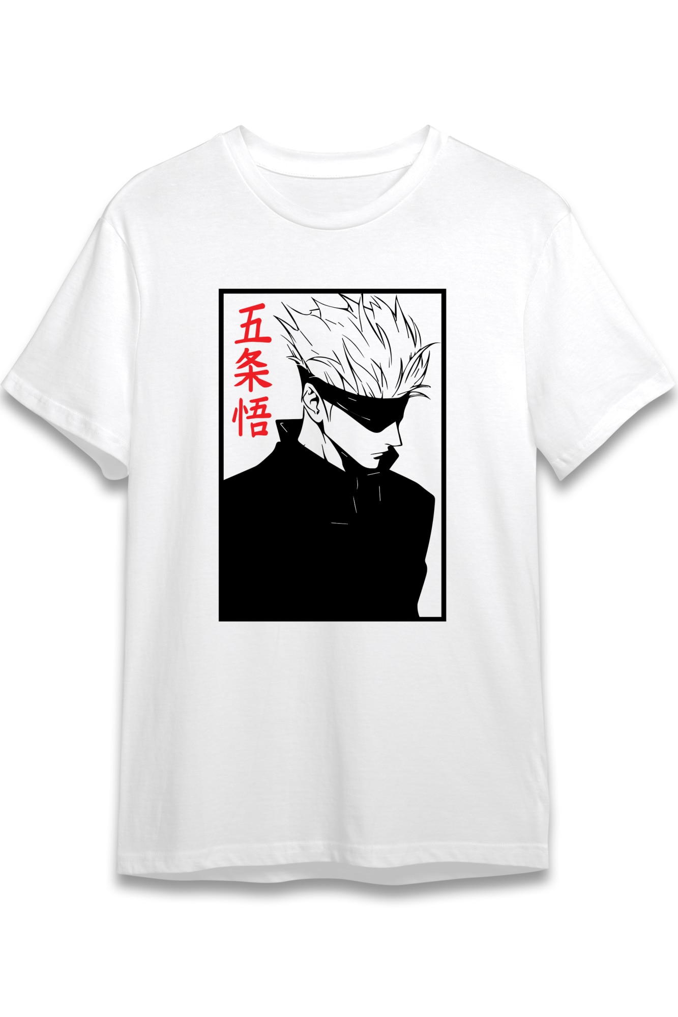 Satoru Gojo póló, Jujutsu Kaisen, uniszex, 100% pamut, fehér, S - eMAG.hu