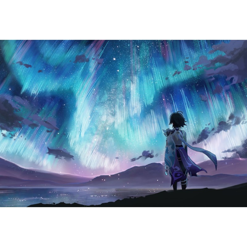 Poster Xiao Genshin Impact, 61x90cm, poster1464, Multicolor - eMAG.ro