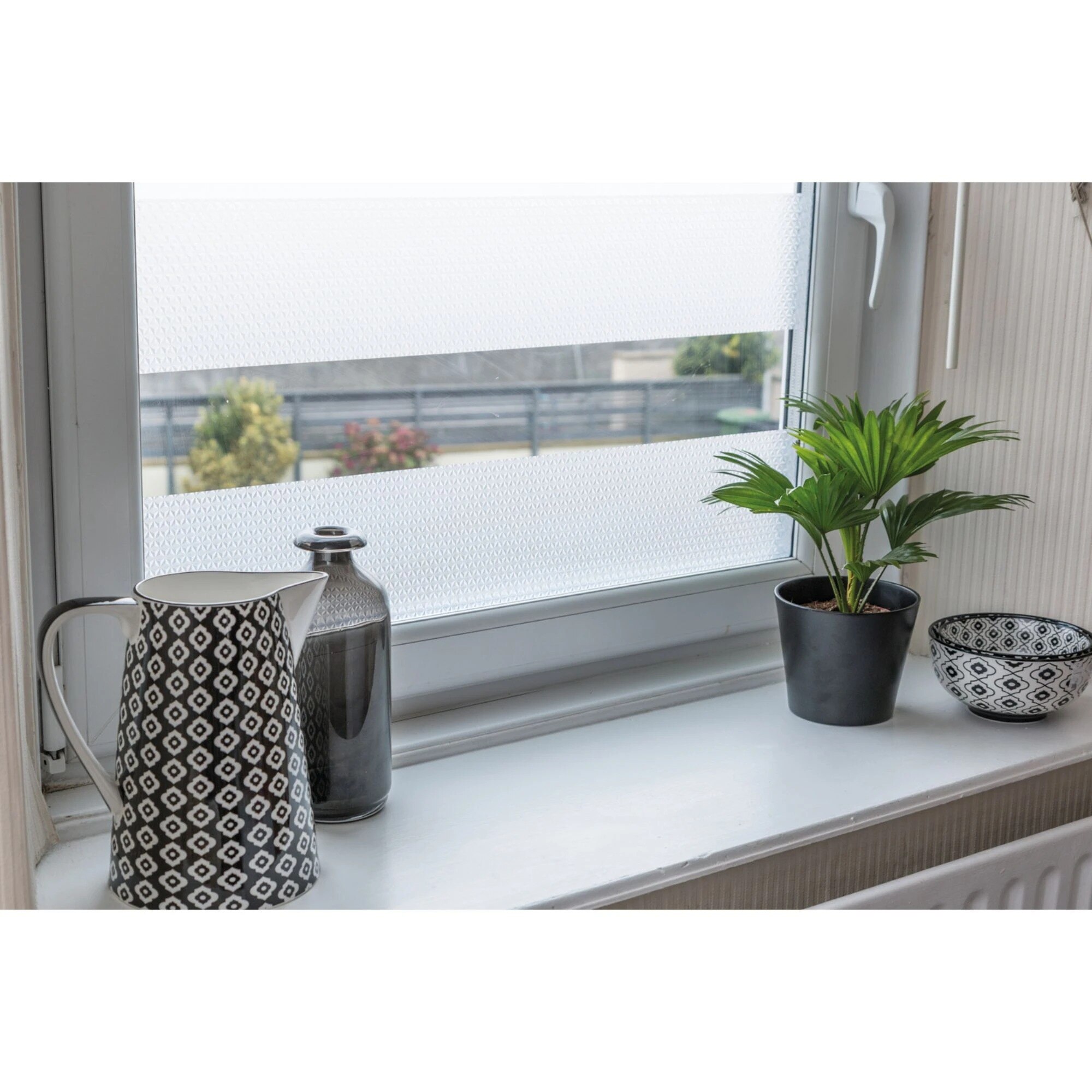 Autocolant geam Steps, 45 x 200 cm, alb - eMAG.ro