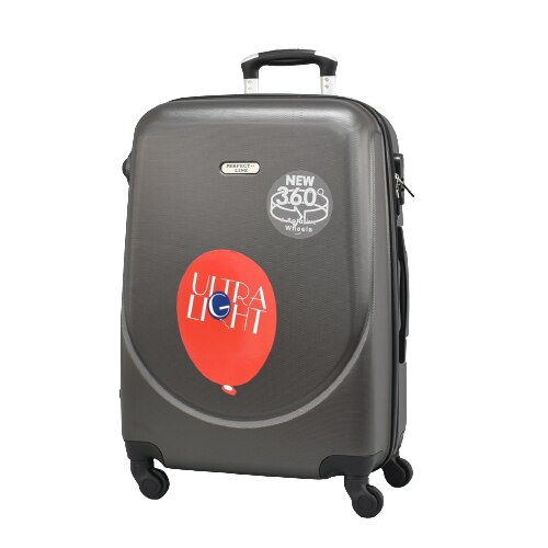 Set valize, Perfect line, ABS, 74x31x48 cm, Grafit - eMAG.ro