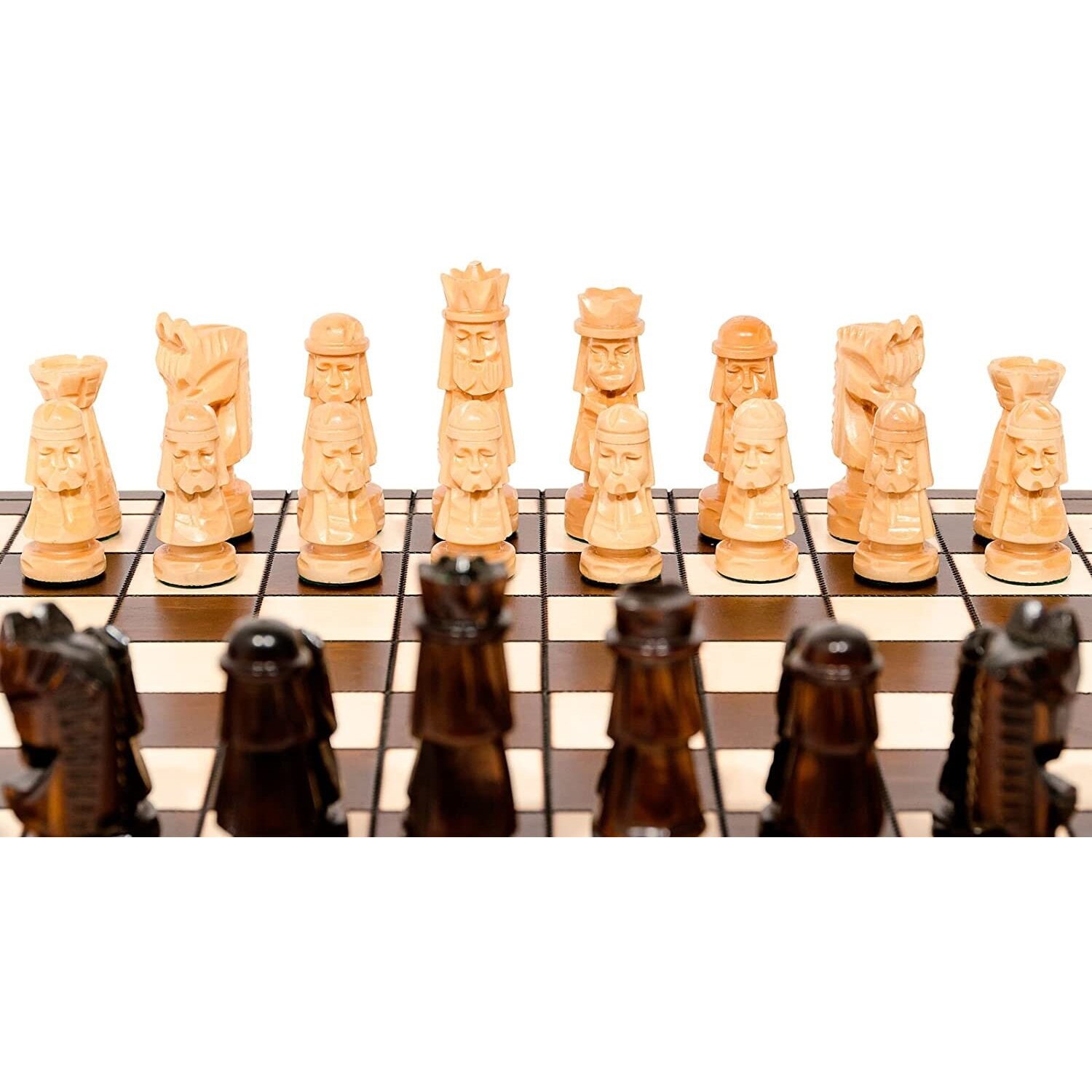Set de sah Master of Chess, Model clasic, Tabla pliabla, 50 x 50 cm ...