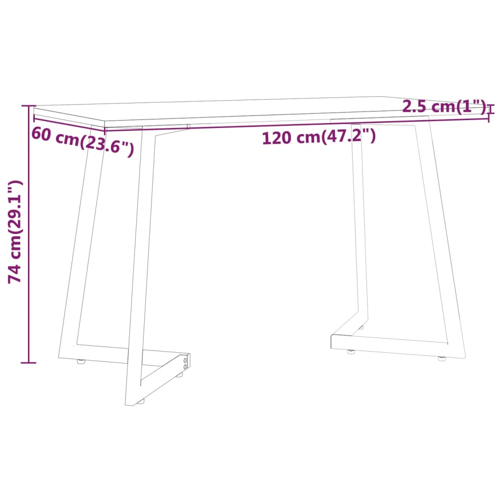 Masa de bucatarie Modern, gri, 120x60x74 cm, MDF si fier, Mobilier ...