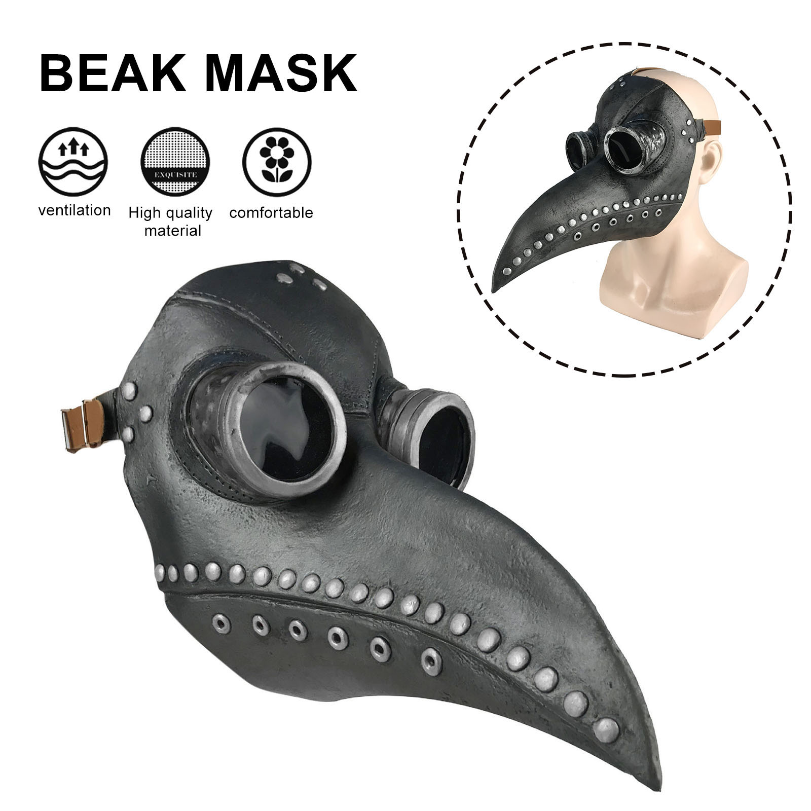 Doctor Bird Halloween party Punk Cosplay Mask - eMAG.ro