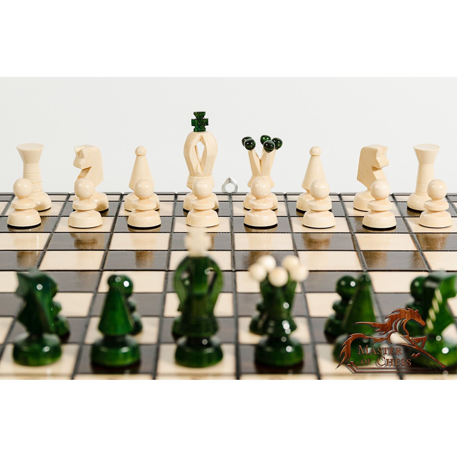 Set de sah si table Master of Chess, Model clasic, Tabla pliabla, 35 x ...