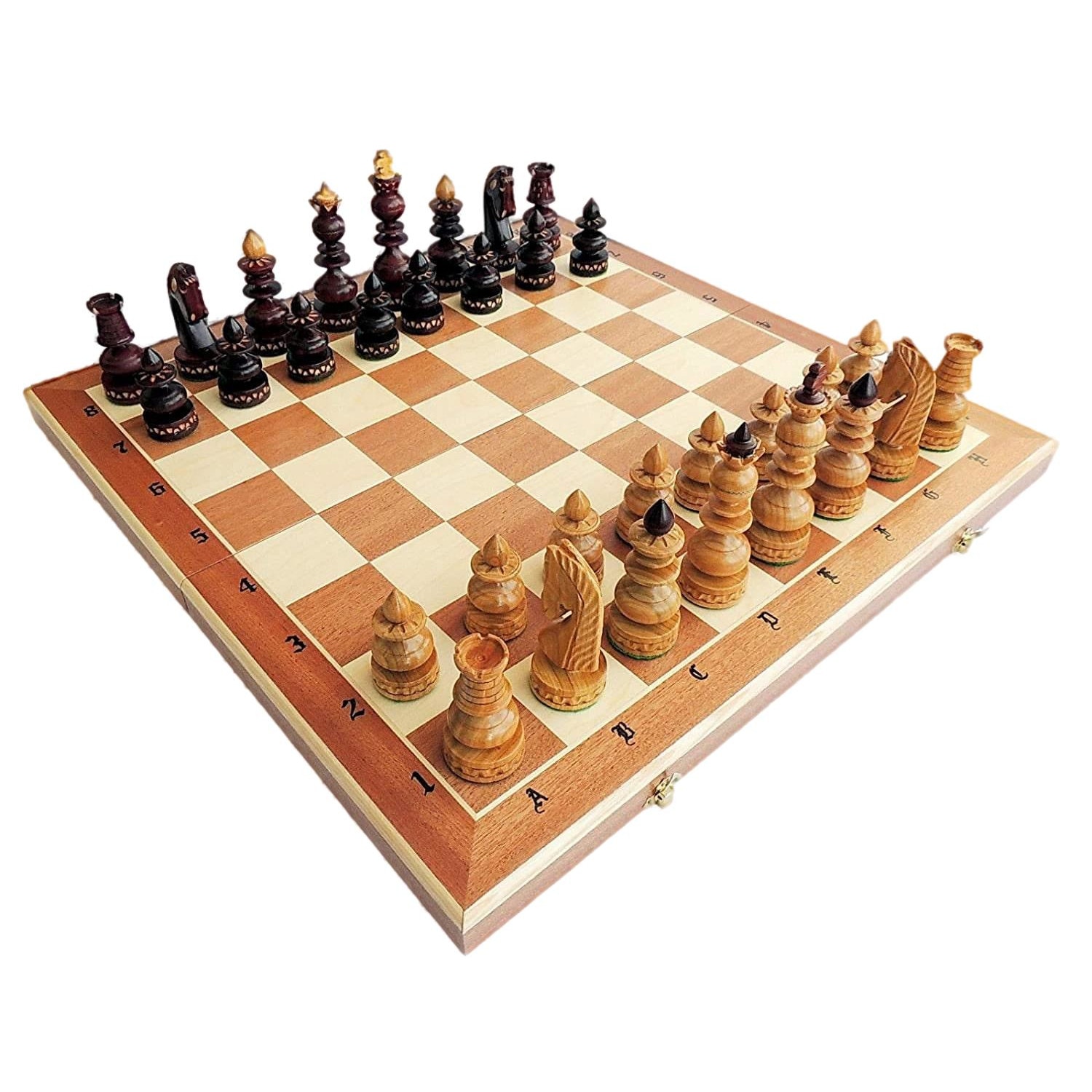 Set de sah Master of Chess, Model clasic, Tabla pliabla, 59 x 59 cm ...