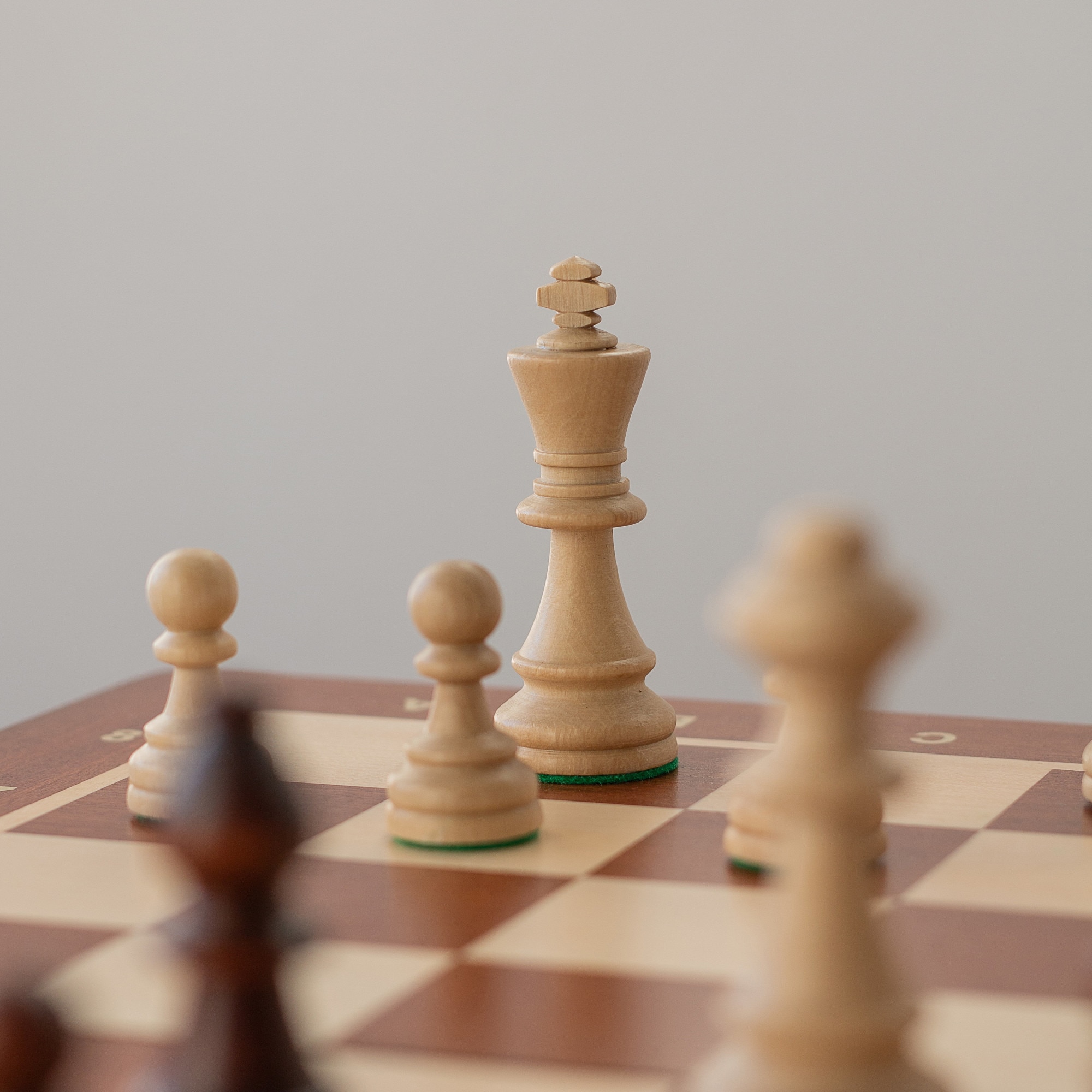 Turneu Set de sah Master of Chess, Model clasic, Tabla pliabla, 54 x 54 ...