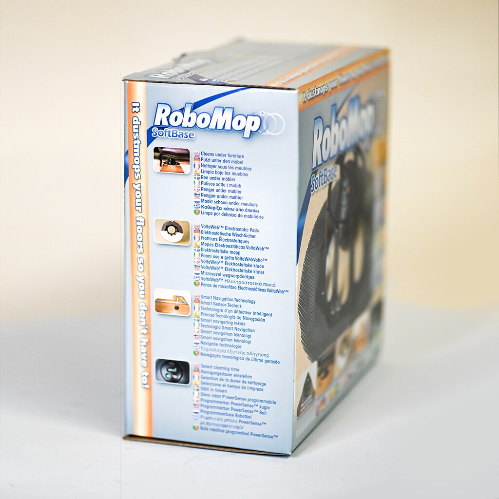 Роботизирана подометачка Robоmop, Softbase, Черен - eMAG.bg