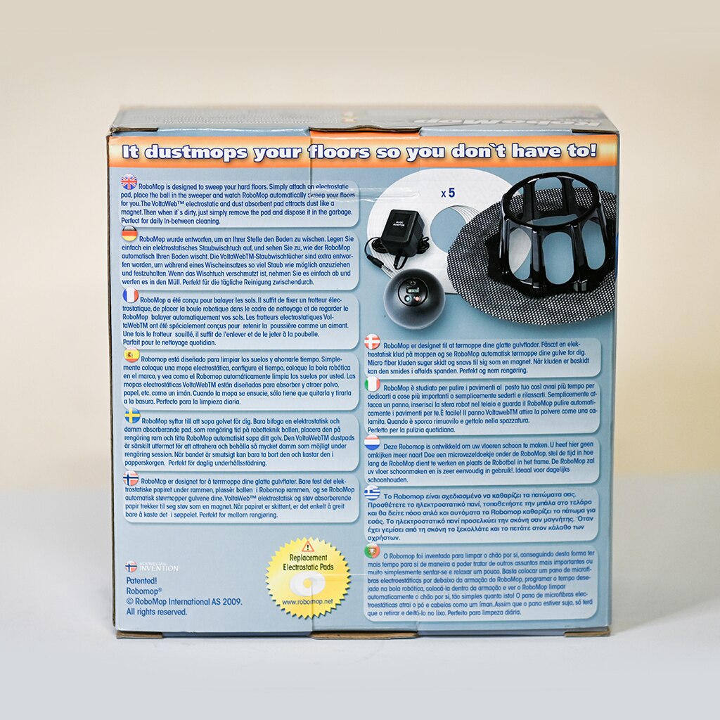 Роботизирана подометачка Robоmop, Softbase, Черен - eMAG.bg