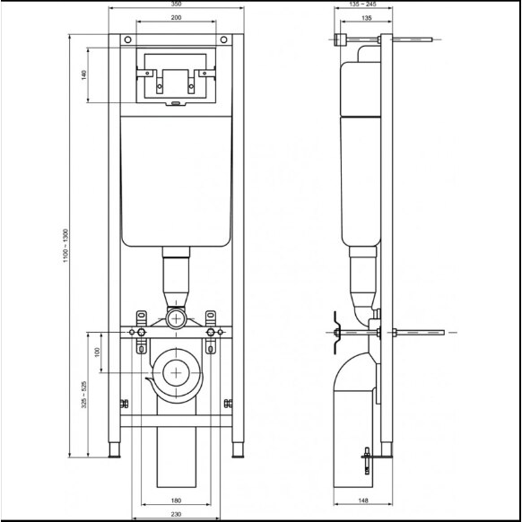 Rezervor cu cadru incastrat - Ideal Standard - eMAG.ro