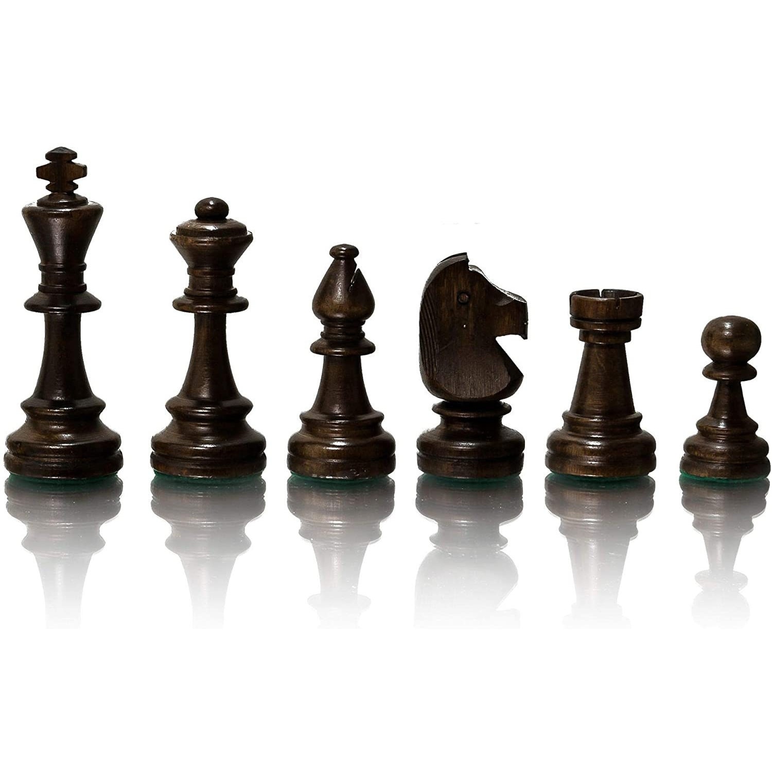 Set piese de sah Master of Chess, Model clasic, Lemn, Alb, Maro - eMAG.ro