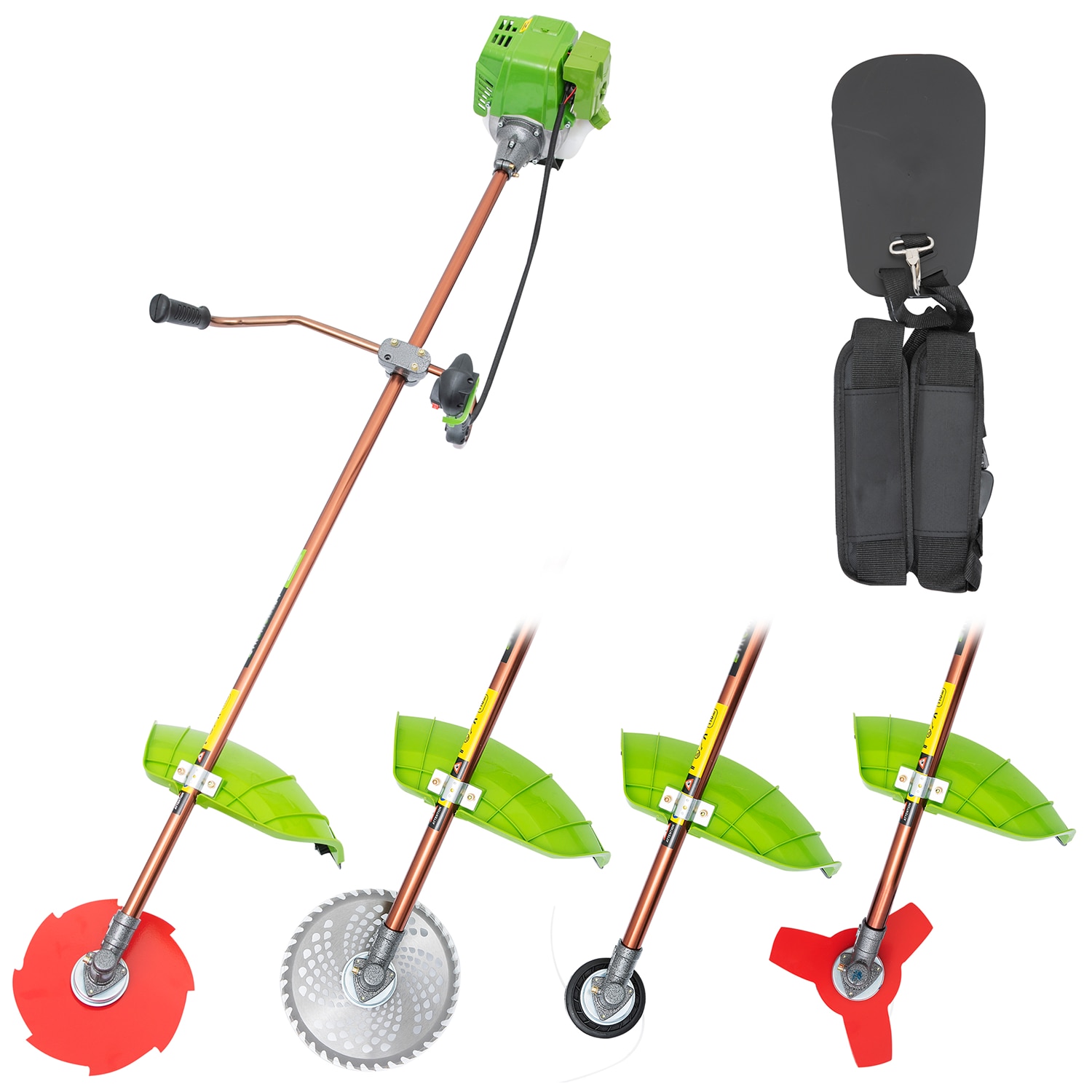 Motocoasa pe Benzina SEMERAY, 4 Timpi, 6 CP, 10000 RPM, 7 Accesorii ...