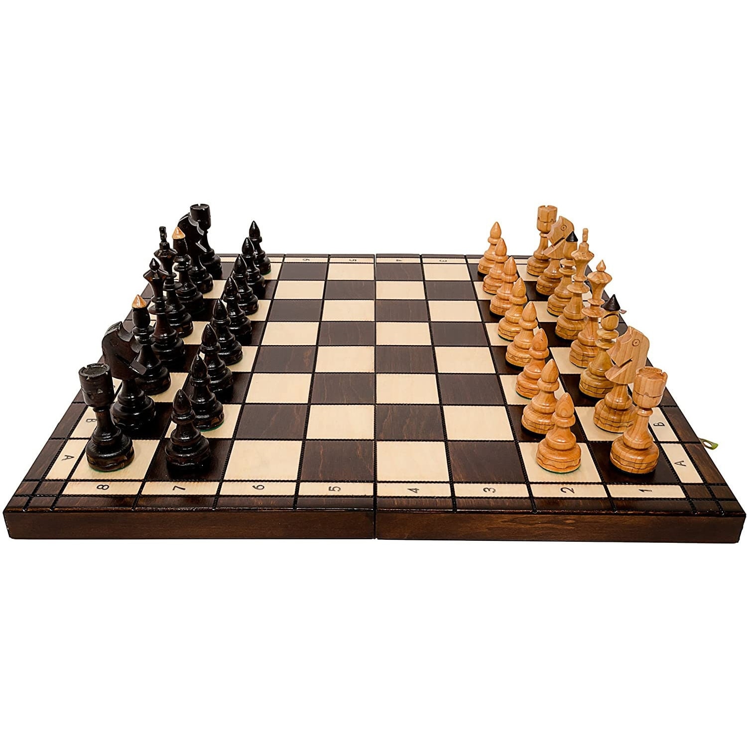 Set de sah Master of Chess, Model clasic, Tabla pliabla, 48 x 48 cm ...