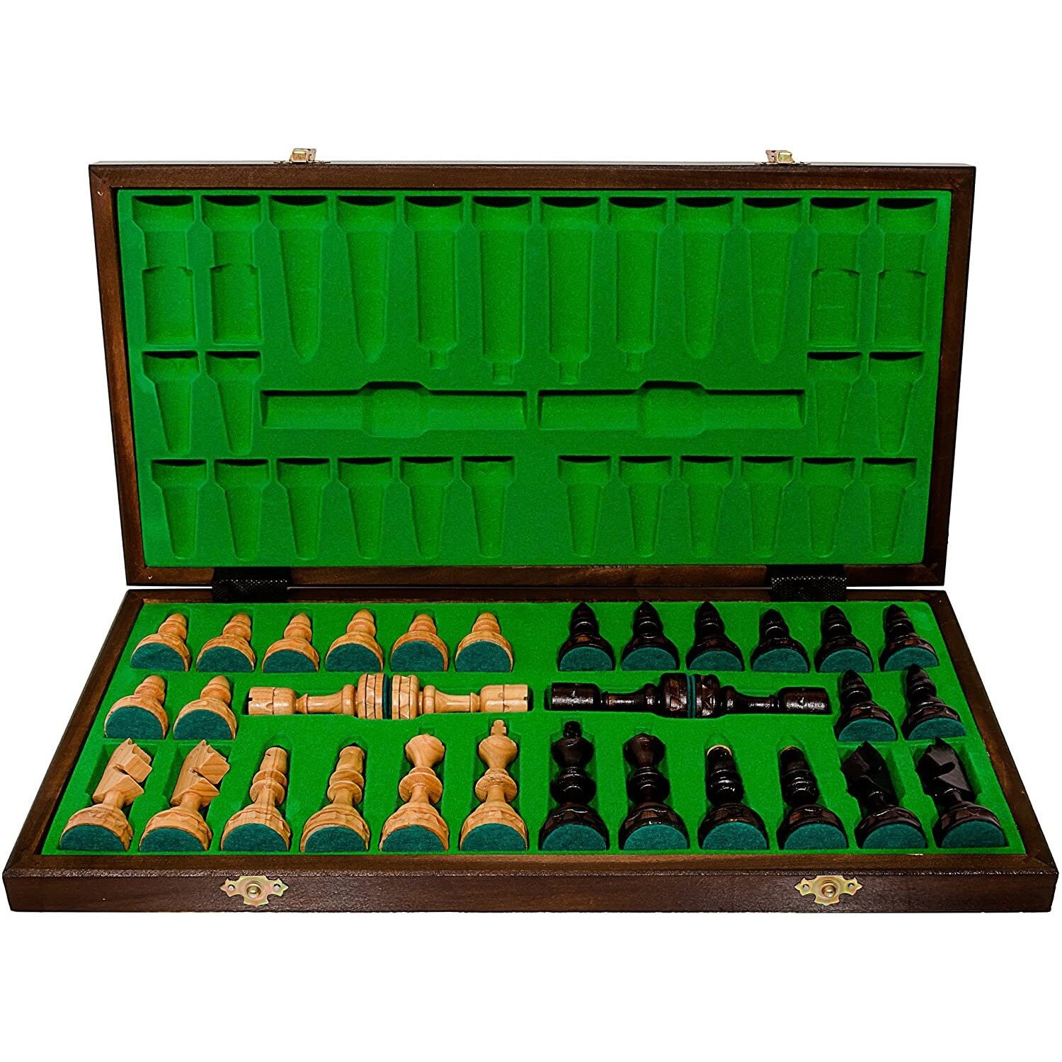 Set de sah Master of Chess, Model clasic, Tabla pliabla, 48 x 48 cm ...