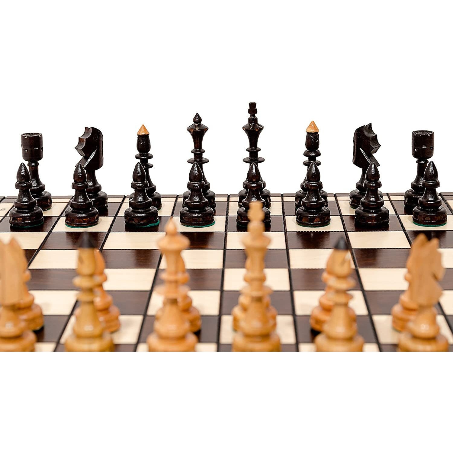 Set de sah Master of Chess, Model clasic, Tabla pliabla, 48 x 48 cm ...