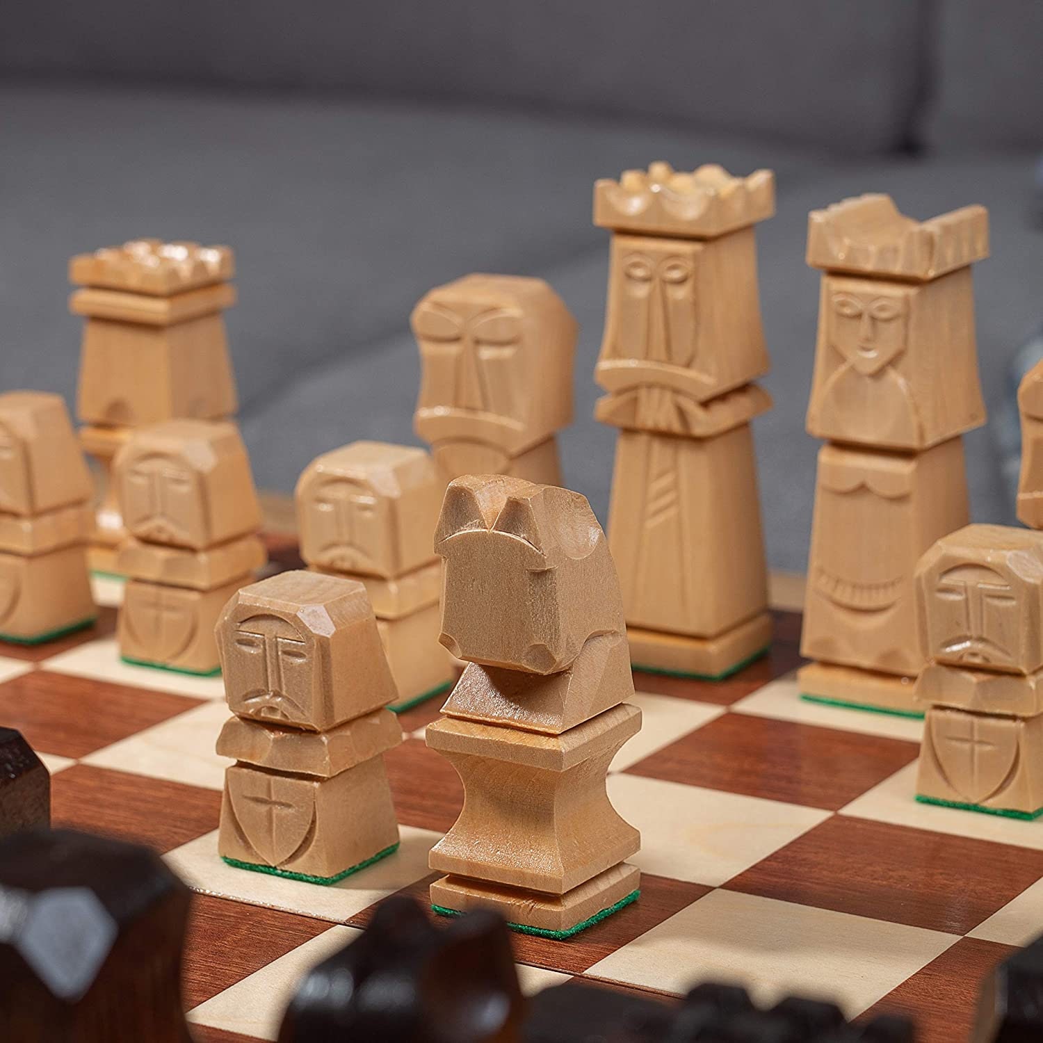 Set de sah Master of Chess, Model clasic, Tabla pliabla, 50 x 50 cm ...