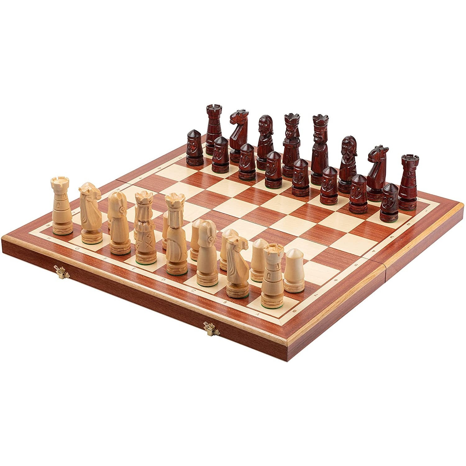 Set de sah Master of Chess, Model clasic, Tabla pliabla, 56 x 56 cm ...