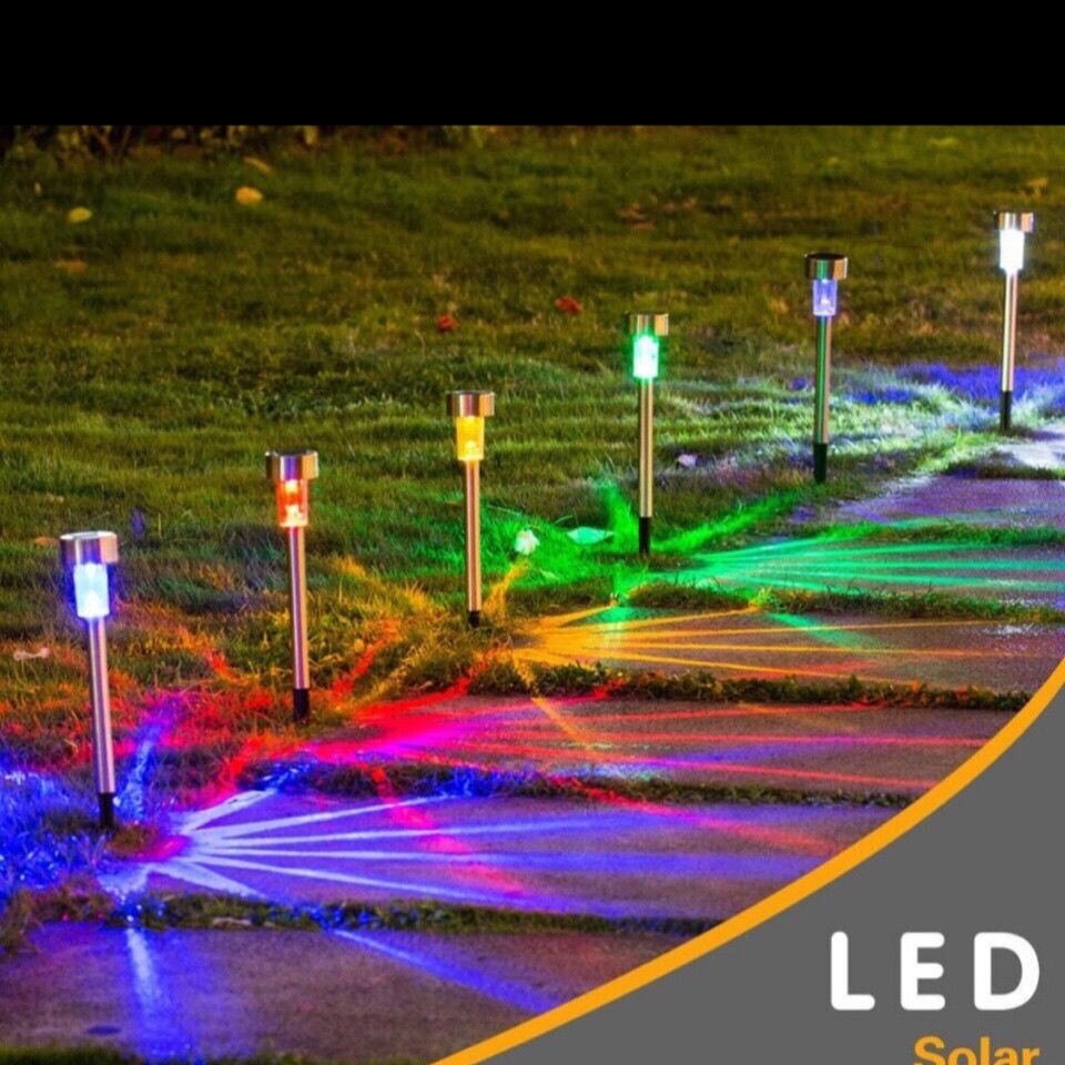 Lampa solara Led decorativa pentru gradina, Argintie, Flippy, Lumina ...