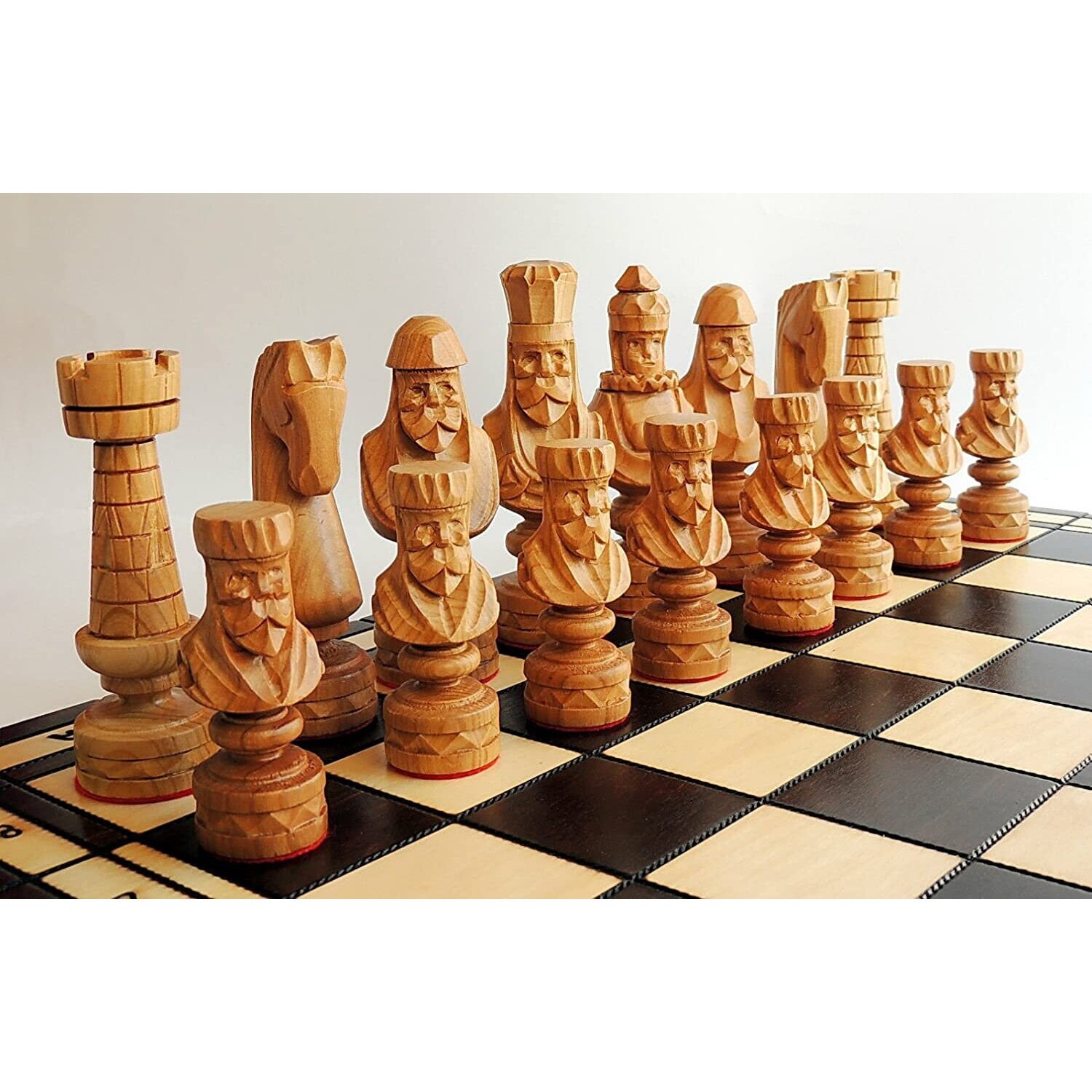 Set de sah Master of Chess, Model clasic, Tabla pliabla, 60 x 60 cm ...