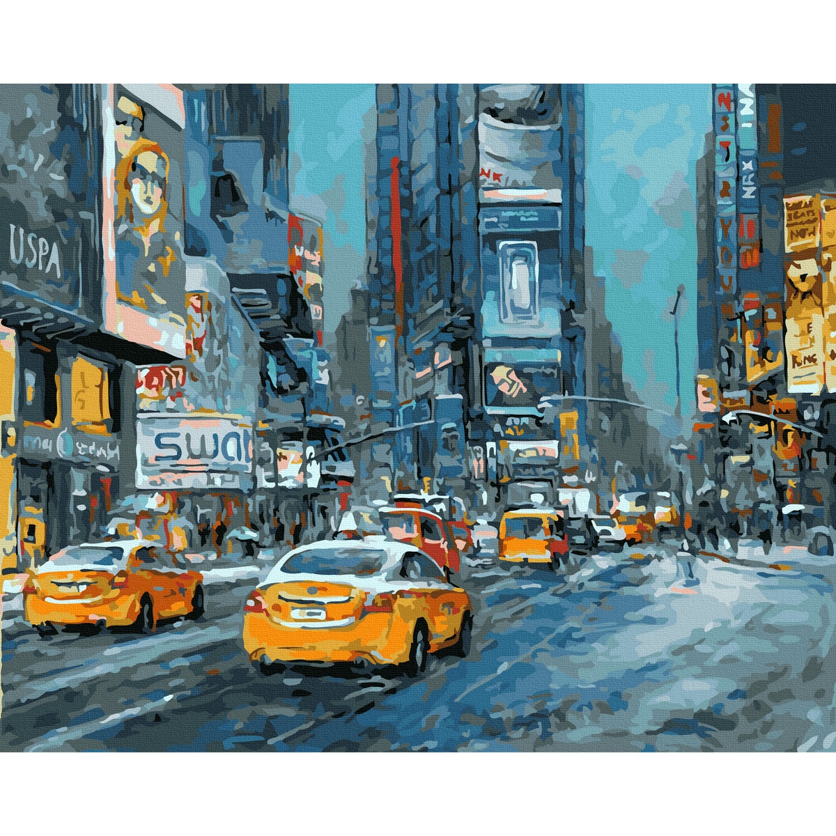 Set pictura pe numere, ColorBox, New York City, 40x50 cm, panza bumbac ...