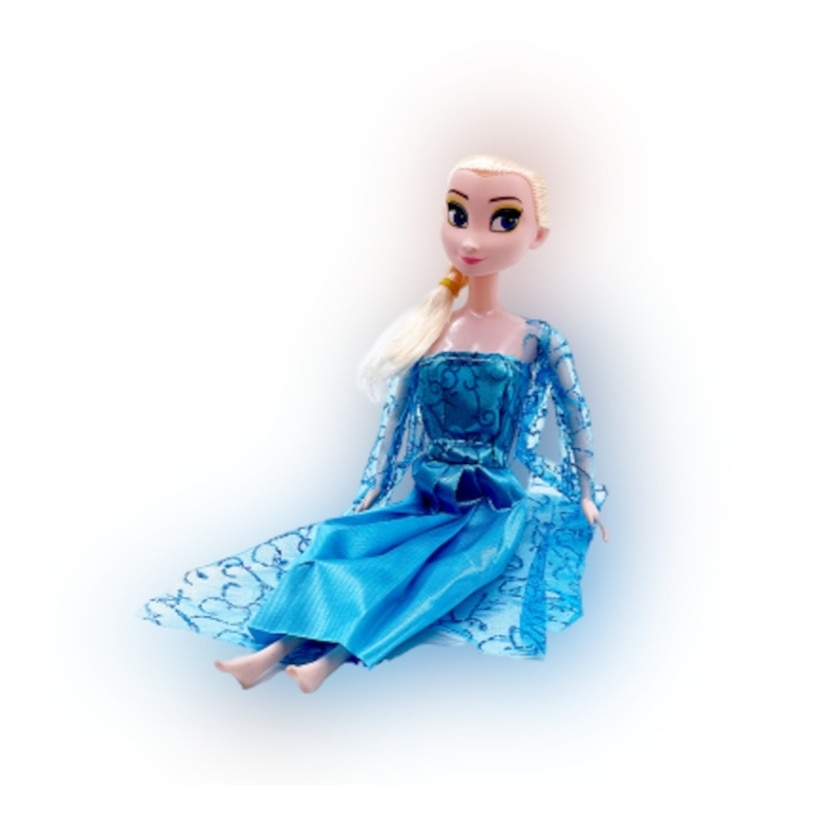 Papusa Disney Frozen, Arendelle Toddler Elsa, Albastru, 27 cm - eMAG.ro