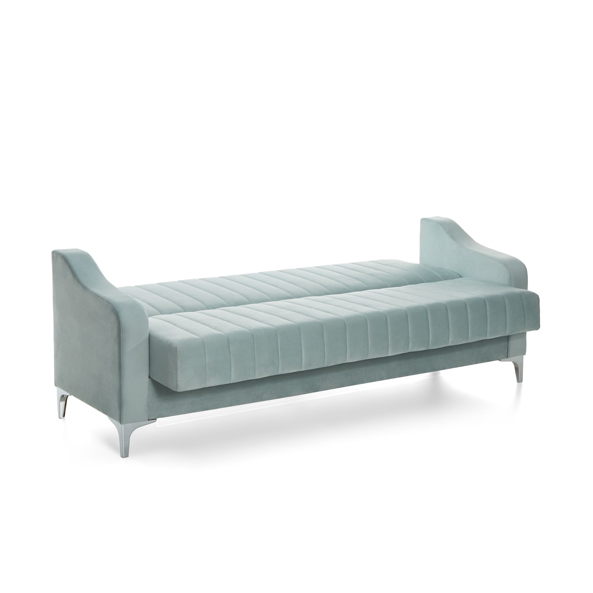 Canapea Extensibila 3 locuri AQUA, 212x70x97 cm, cu Lada de Depozitare ...