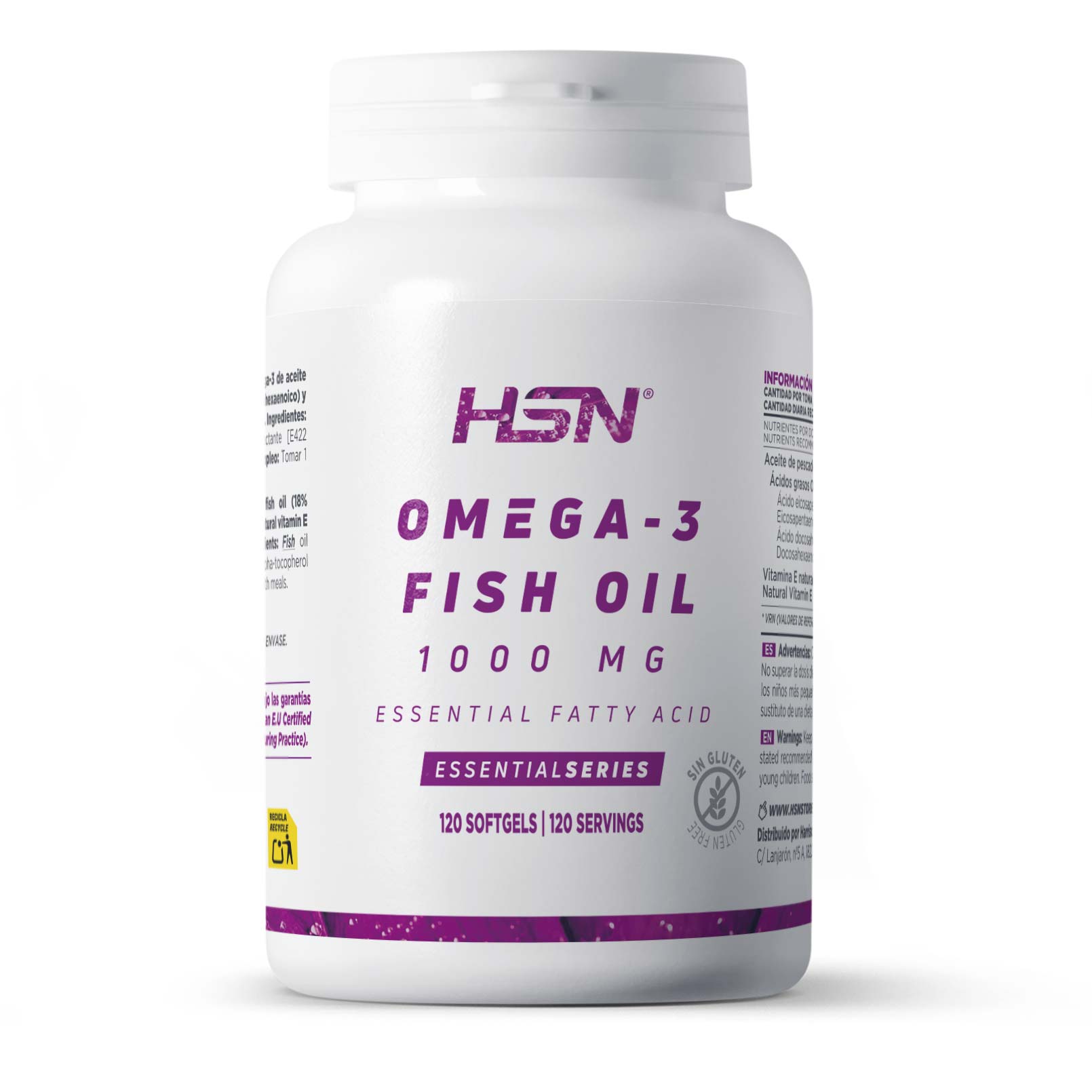 HSN Omega-3 halolaj 1000 mg - 120 lágyzselé - eMAG.hu