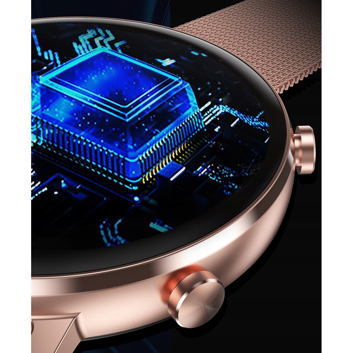 Ceas smartwatch, Ecran tactil, Monitorizare sanatate/SMS/Notificari ...