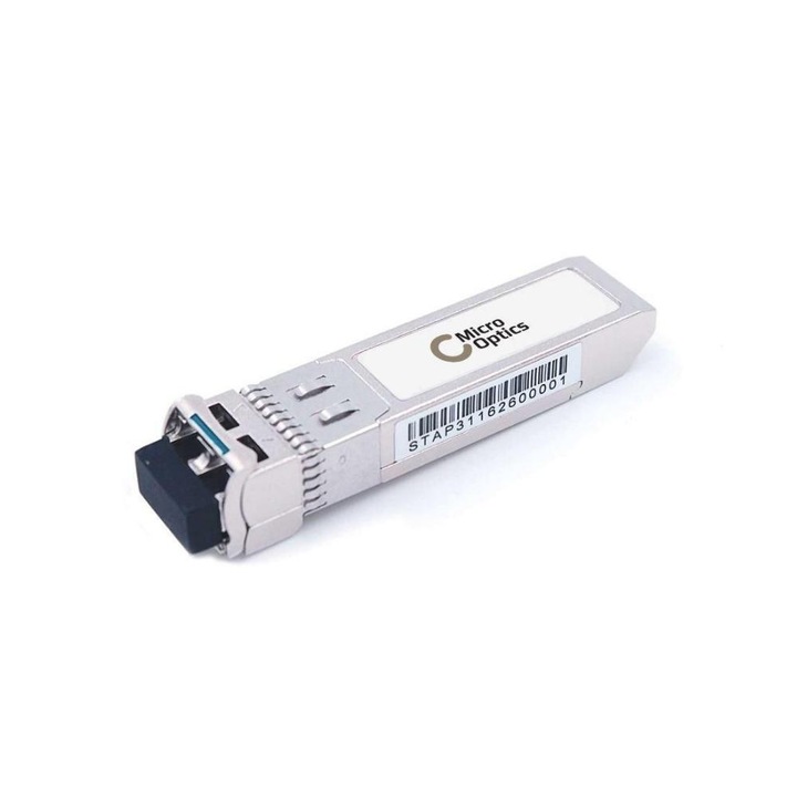 Modul GBIC MicroOptics SFP+ 10 Gbps, SMF, 10 km, LC, Compatibil cu HP ...