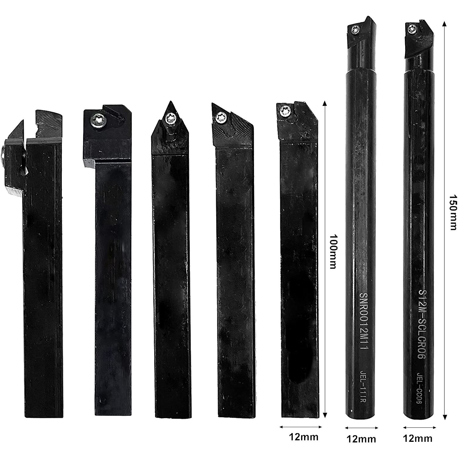 Set cutite de strung cu placute amovibile, 7 pese de strunjit cu ...