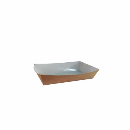 Set tavite carton natur cu polietilena, 125 buc, dimensiune 24X4.5X14 ...