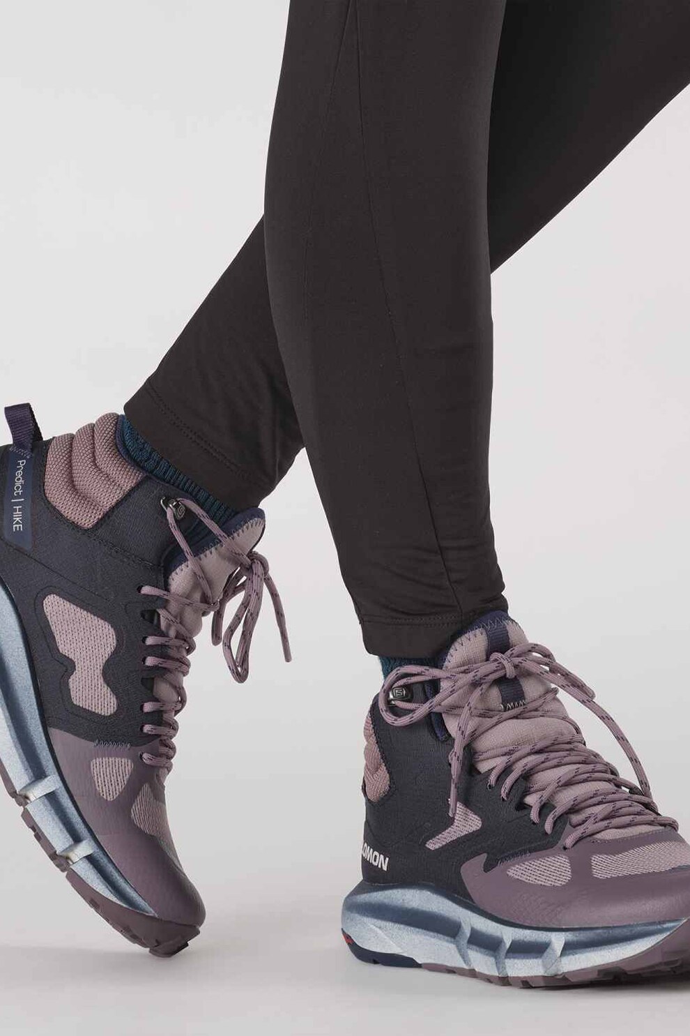 Salomon, Ghete cu model colorblock pentru drumetii Predict, Lila ...