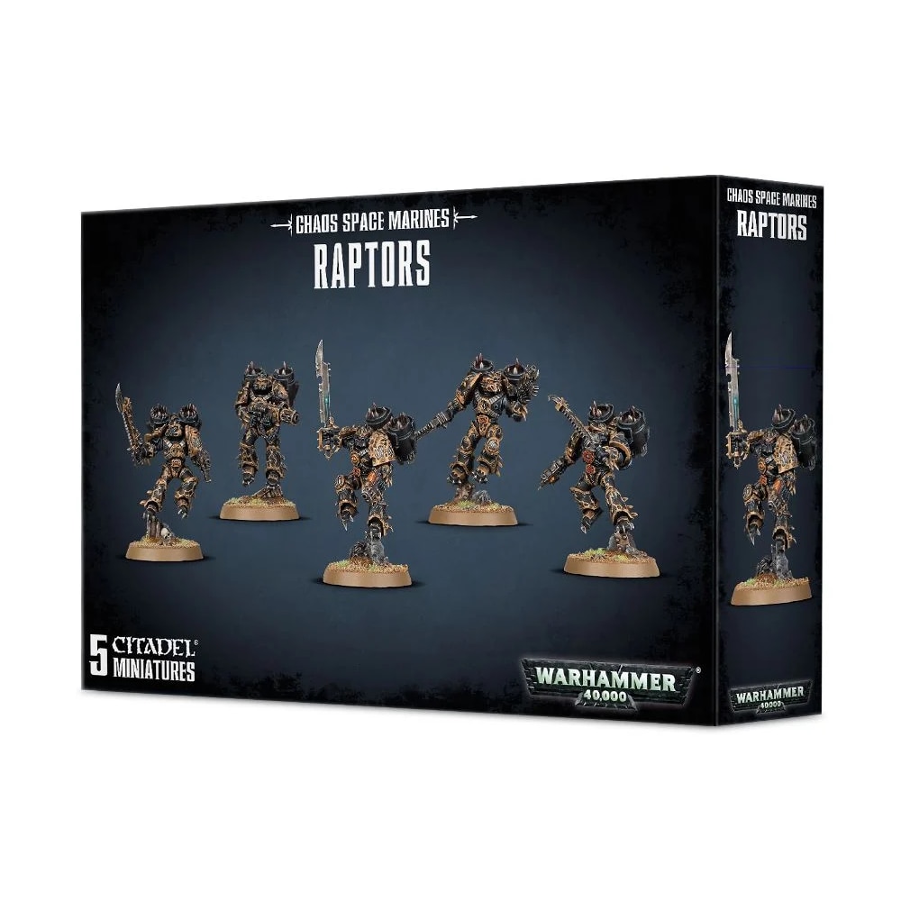 Set Figurine Warhammer 40k, Chaos Space Marines Raptors, 5 miniaturi ...