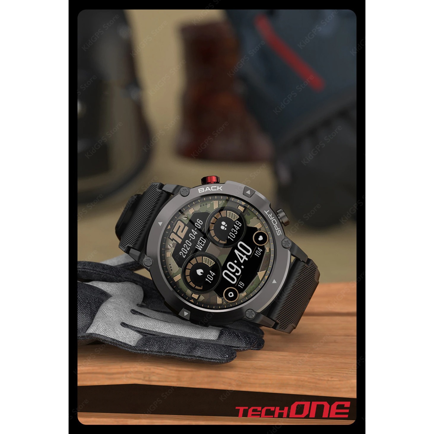 Ceas smartwatch barbati TechONE® C21, 1.32 inch, apel bluetooth HD ...