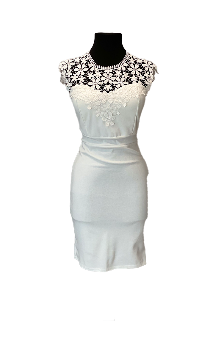 Rochie dama, alba, eleganta, XS - eMAG.ro