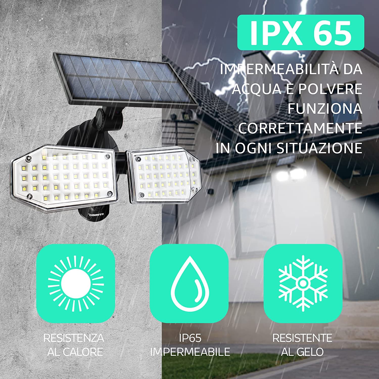 Set 5 Lampi Solare Duble, HYT ®, 78 LED-uri Puternice, Pentru Exterior ...