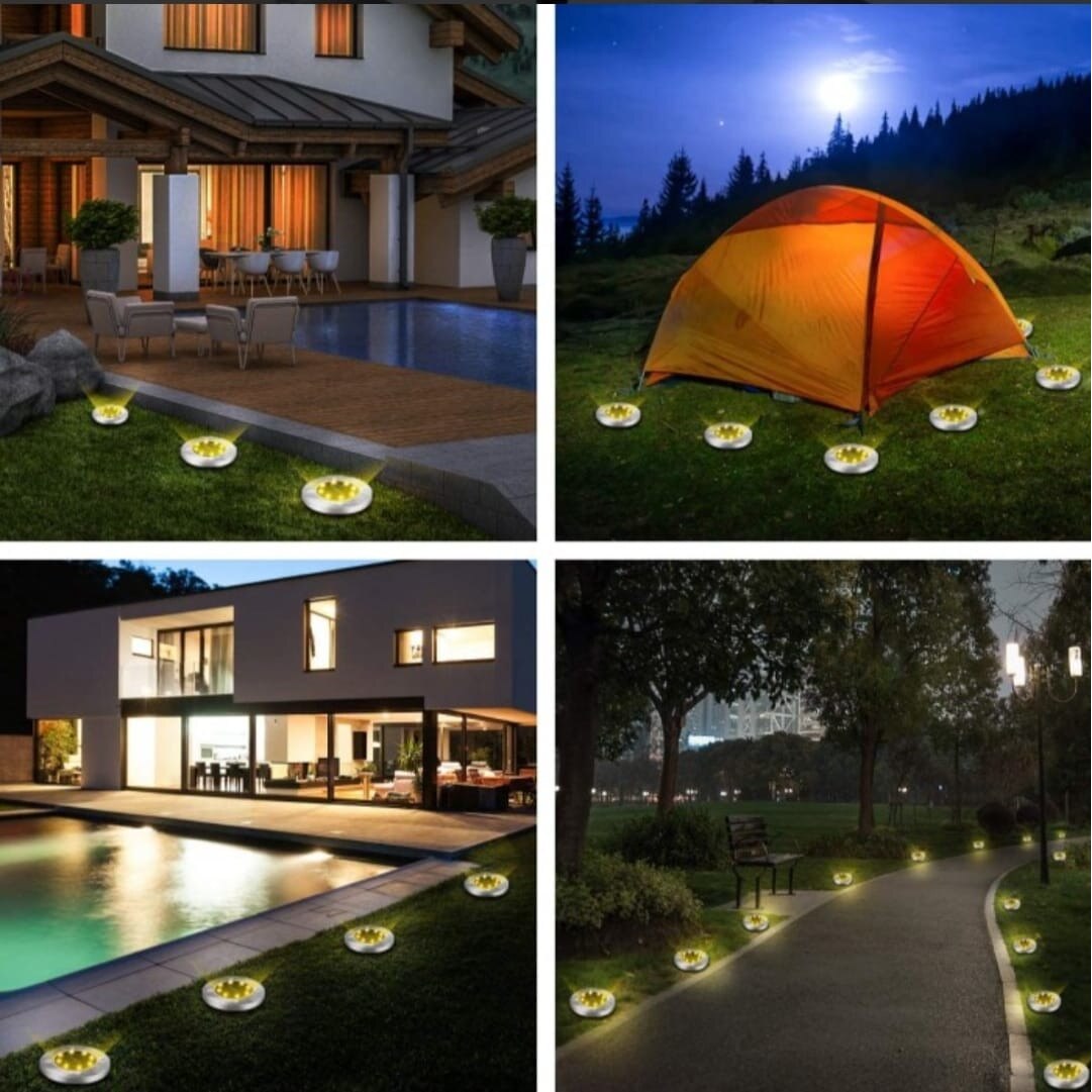 Set 4 lampi solare gradina tip spot, rezistente la apa, Inox - eMAG.ro