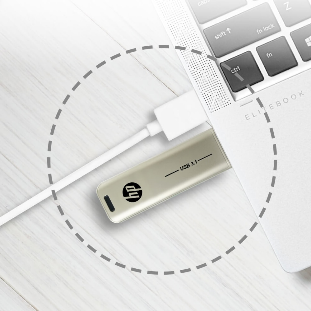 Memorie USB Hewlett Packard HP x796w 128GB, USB 3.1, metalic - eMAG.ro