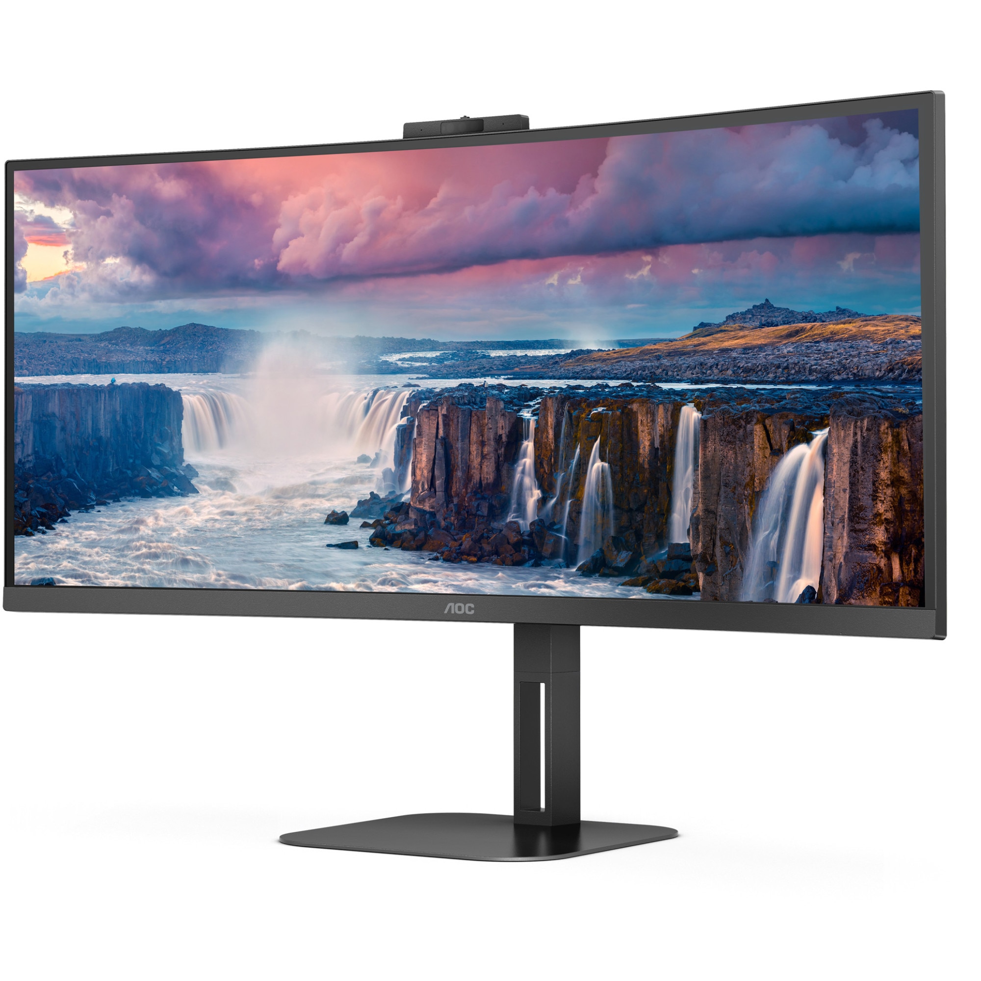 Monitor Curbat WLED VA AOC 34" WQHD 100Hz 4ms HDMI DisplayPort USB USB ...