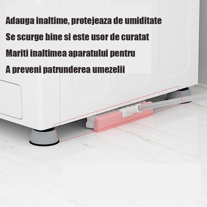 Set 4 picioruse antivibratii, Senmase, Cauciuc, Anti-zgomot ...