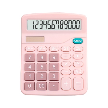 Calculator de birou DX-837, Senmase, 12 Cifre, 14.5x12x2.5cm, Roz - eMAG.ro