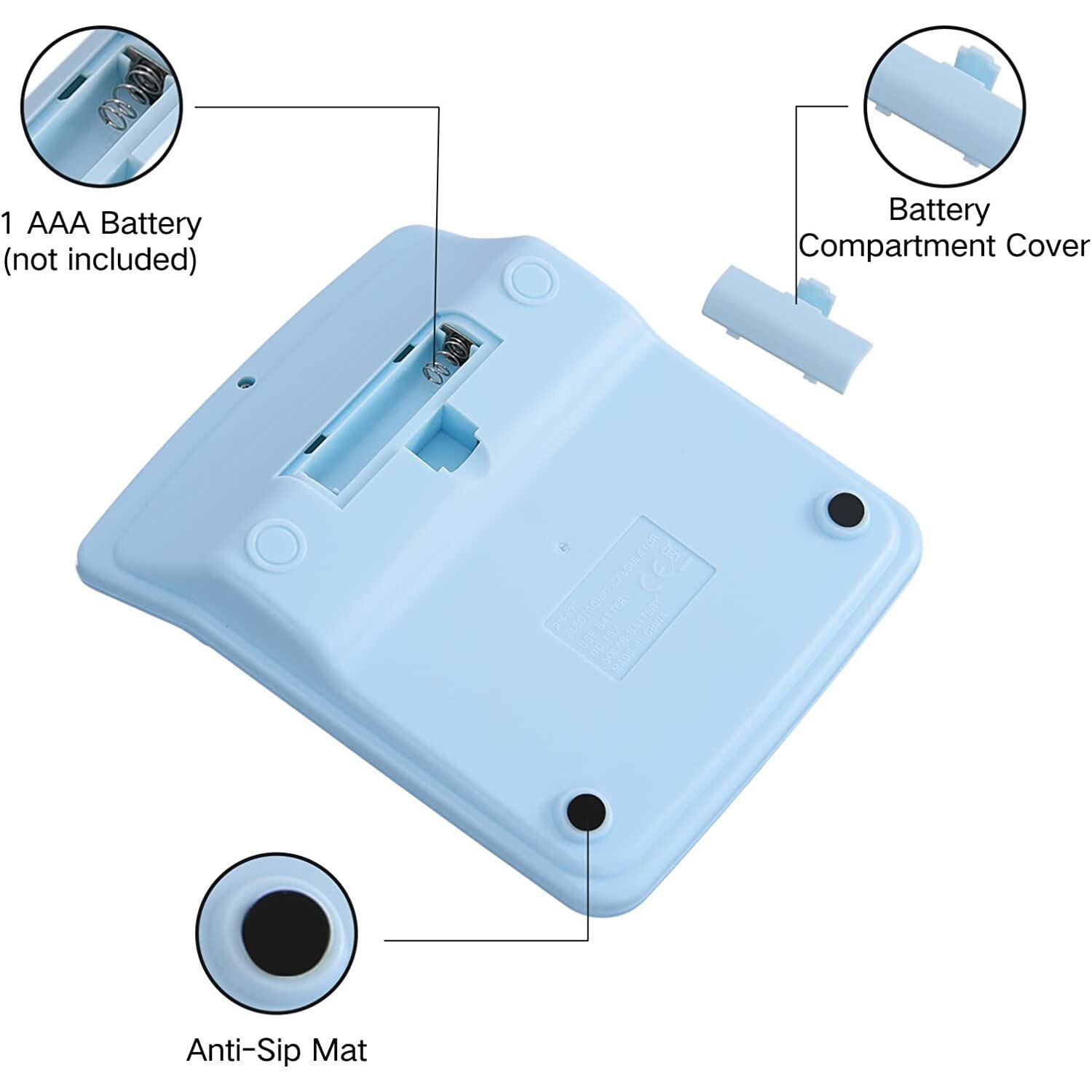 Calculator de birou DX-837, Senmase, 12 Cifre, 14.5x12x2.5cm, Albastru ...