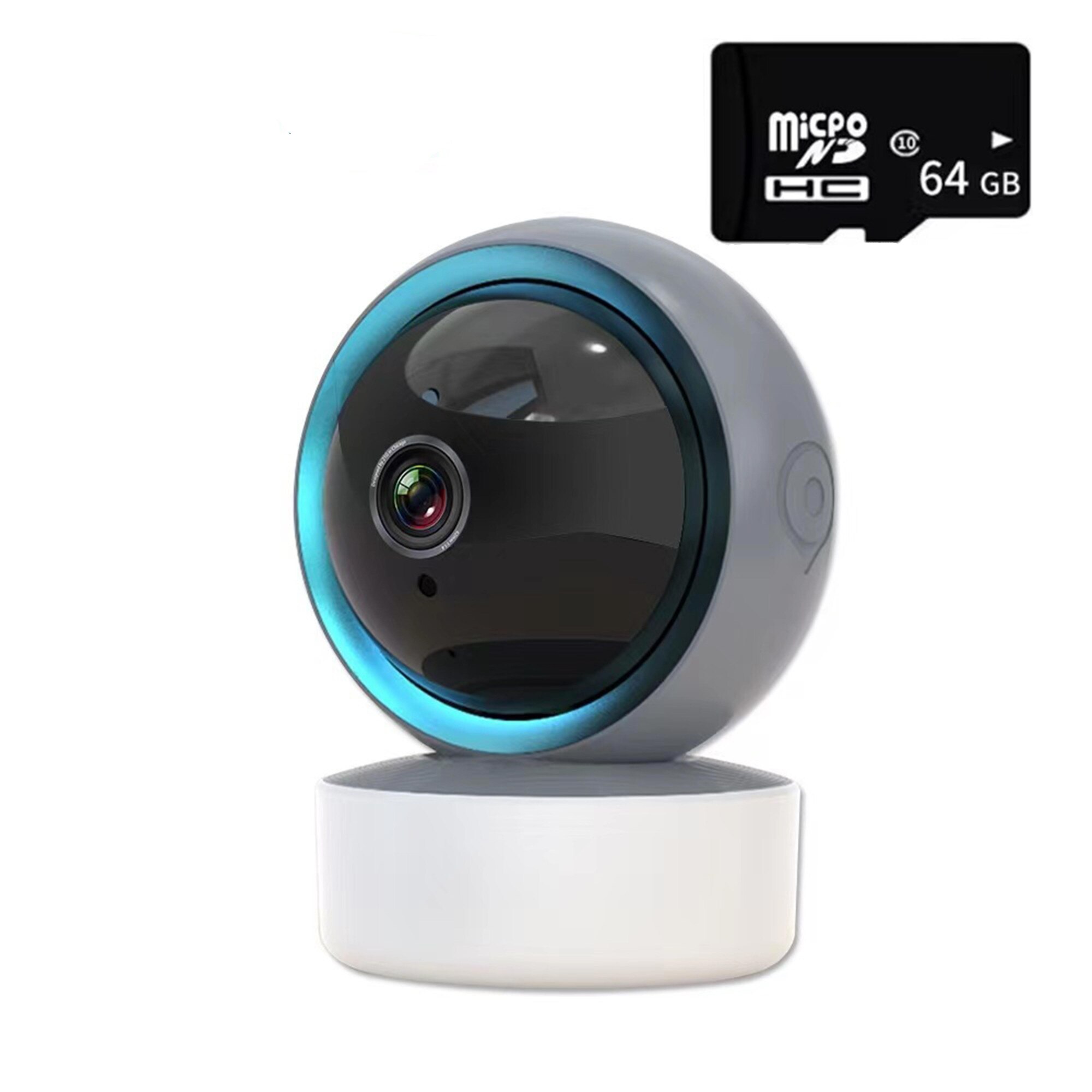 Camera securitate interior, 360°, 1080P, WiFi, Alb - eMAG.ro